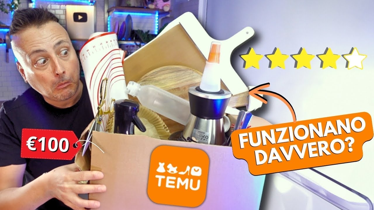 €100 di UNBOXING di COSE per PIZZA su TEMU - FUNZIONANO? - YouTube
