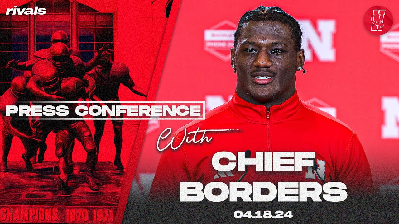 Nebraska Football: Husker linebacker Chief Borders press conference ...