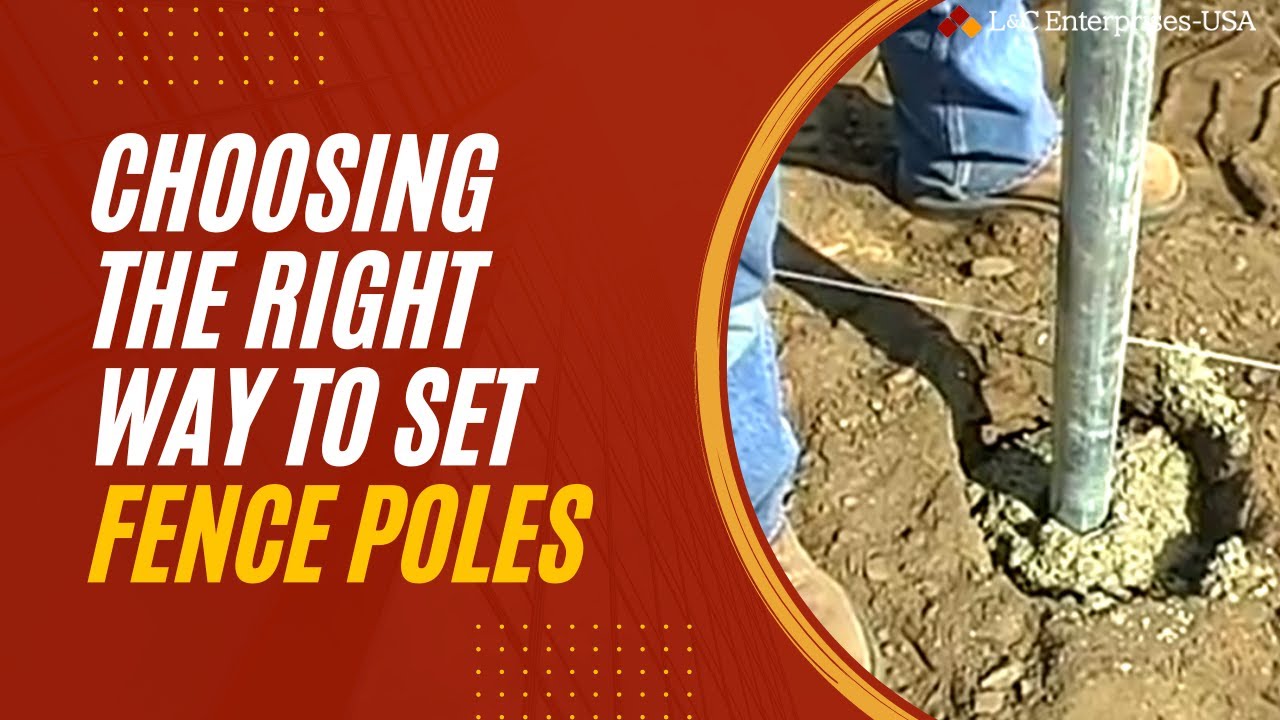 Choosing The Right Way To Set Fence Poles - YouTube