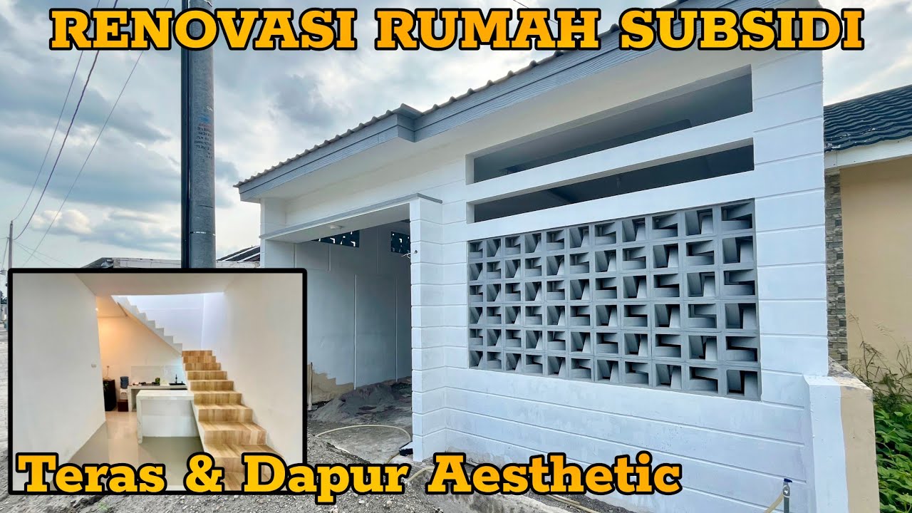 Renovasi rumah subsidi teras minimalis - YouTube
