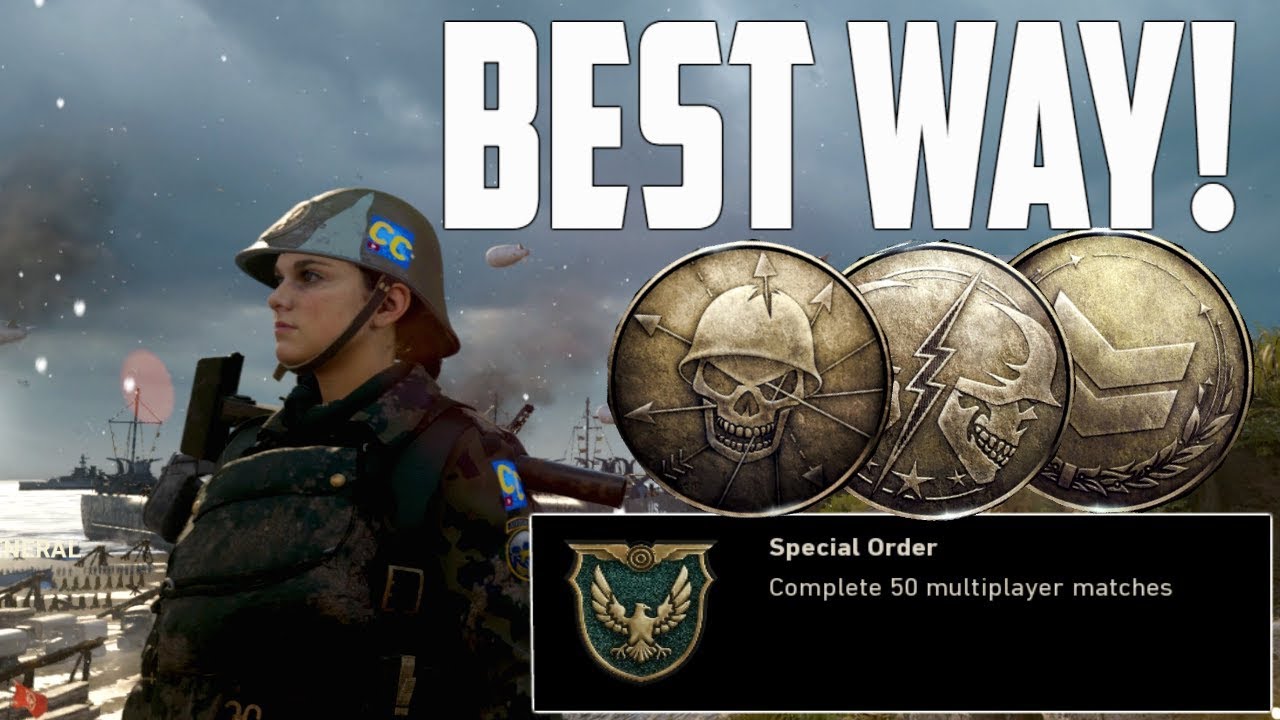 COD WWII - Fastest Way to Complete Winter Siege Special Orders! - YouTube
