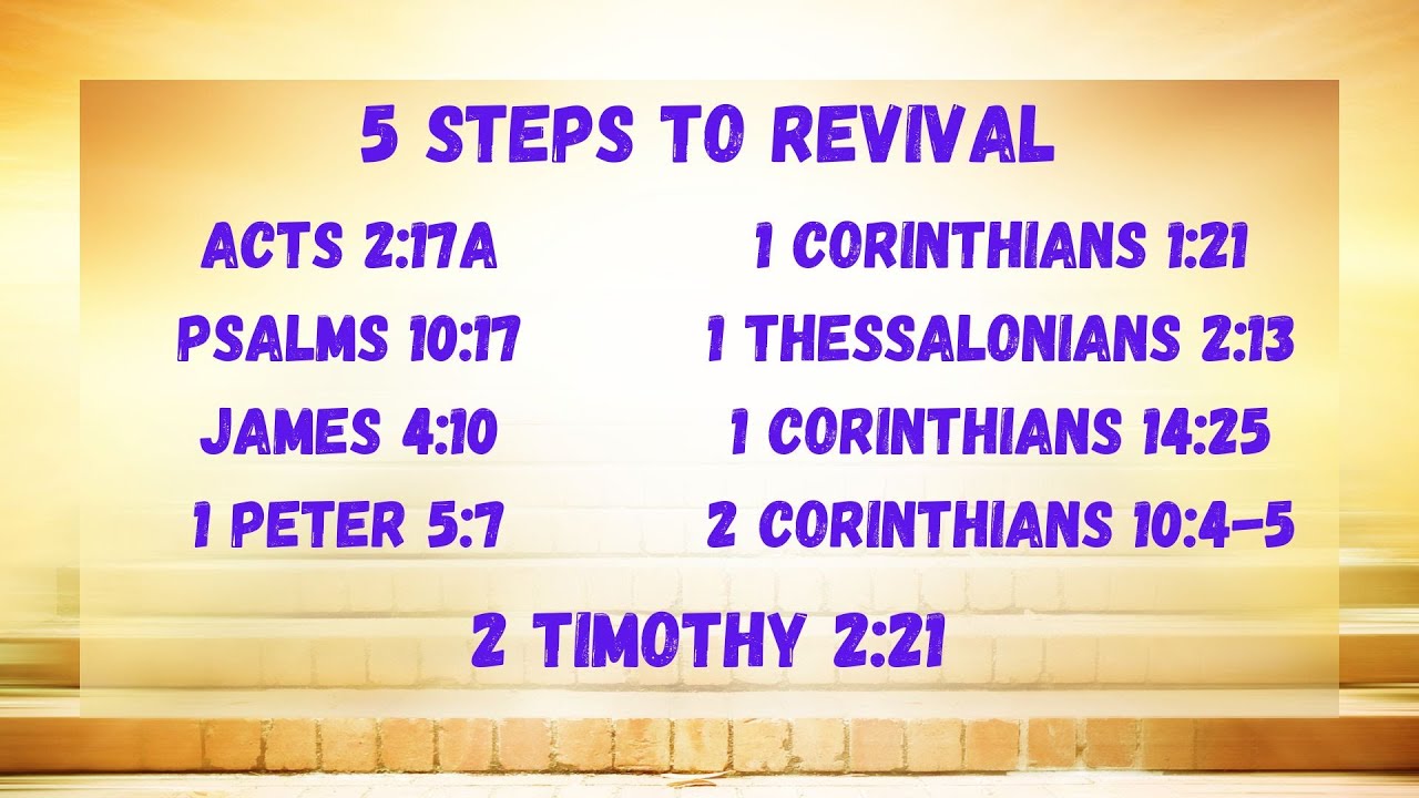 "5 steps to revival" Pastor Michael Mauldin Cross Way Church - YouTube