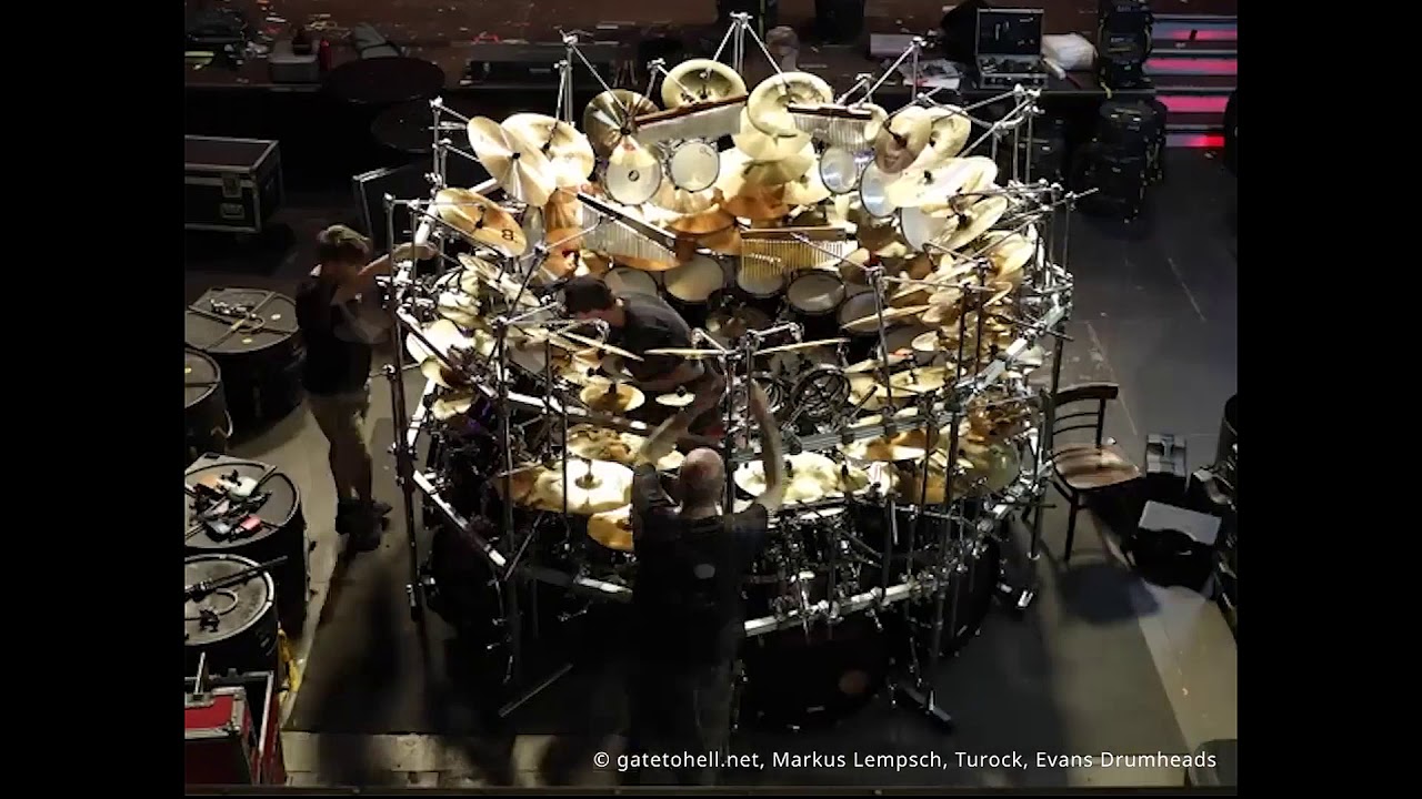 Gate To Hell Drumset - World's Largest Drumset - YouTube