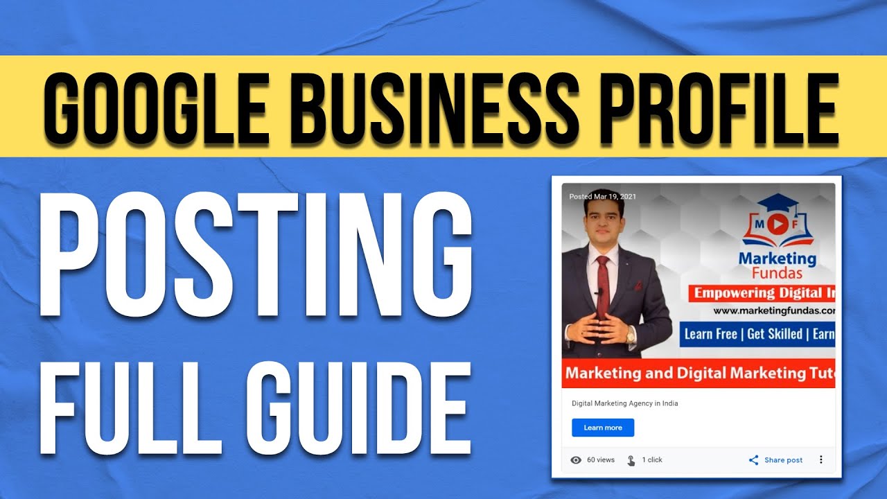 Google My Business Posts Full Tutorial | Google Business Profile Mai ...