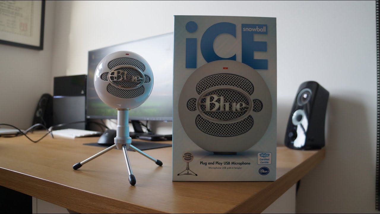 New Blue Snowball iCE unboxing + microphone test - YouTube