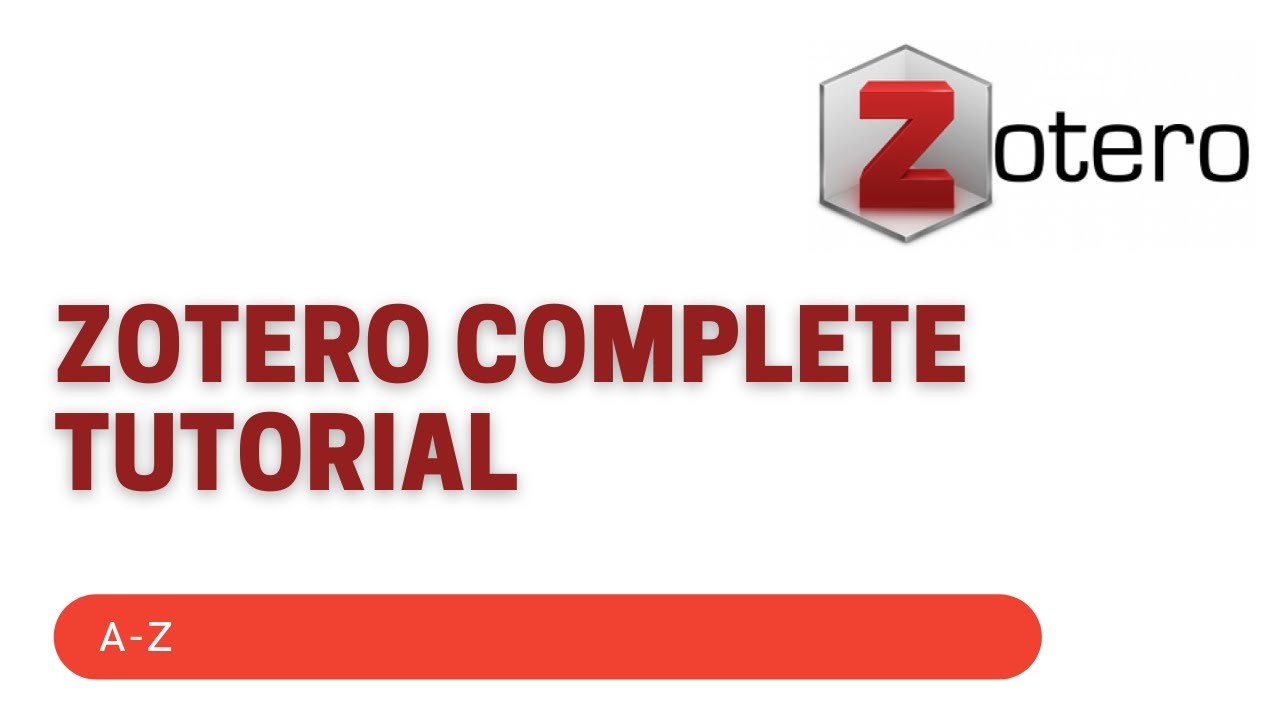 Zotero Complete Tutorial - YouTube