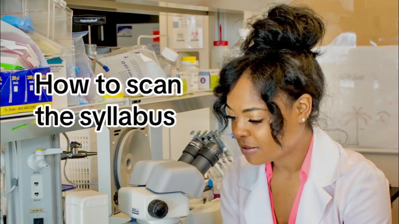 How to scan & organize the syllabus - YouTube