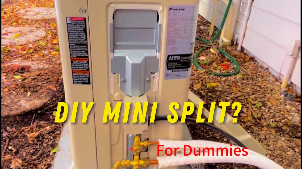 Ductless Mini Split Installation - Step by Step | Mancave Install - YouTube