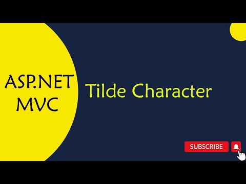 16-1 .ASP.NET MVC :tilde character in Telugu - YouTube