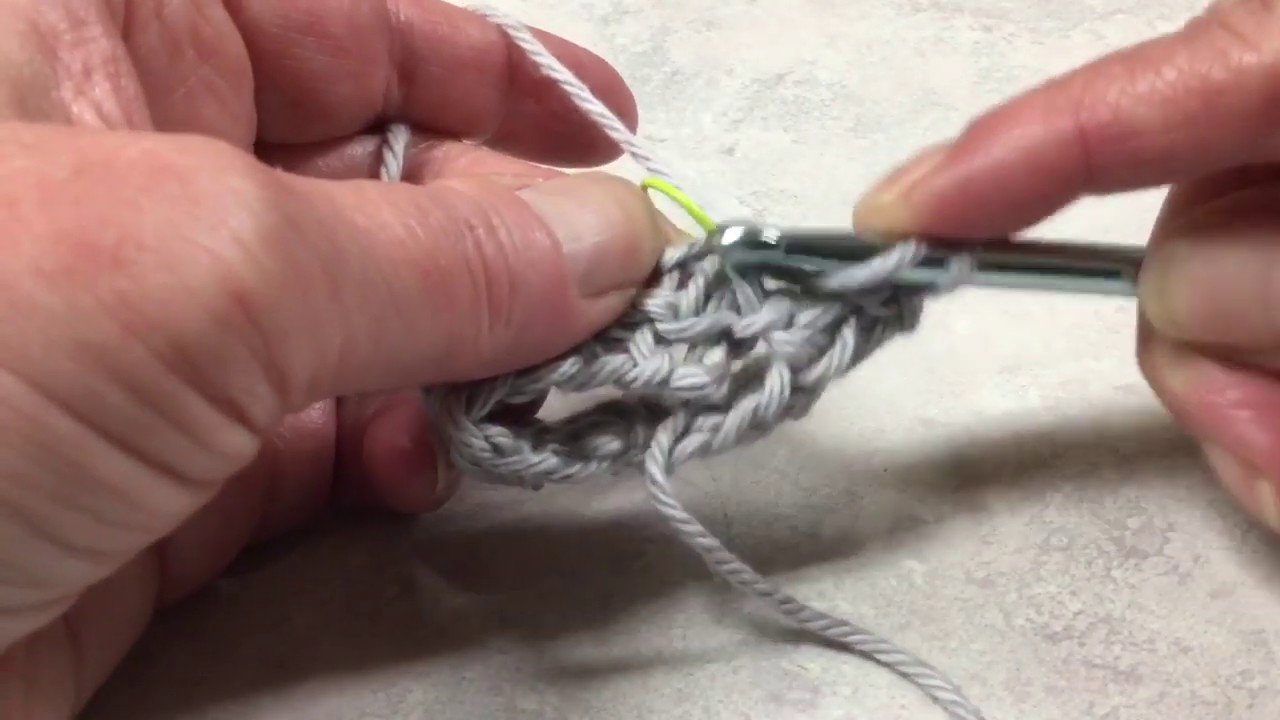 SC2tog Rib Pattern - YouTube