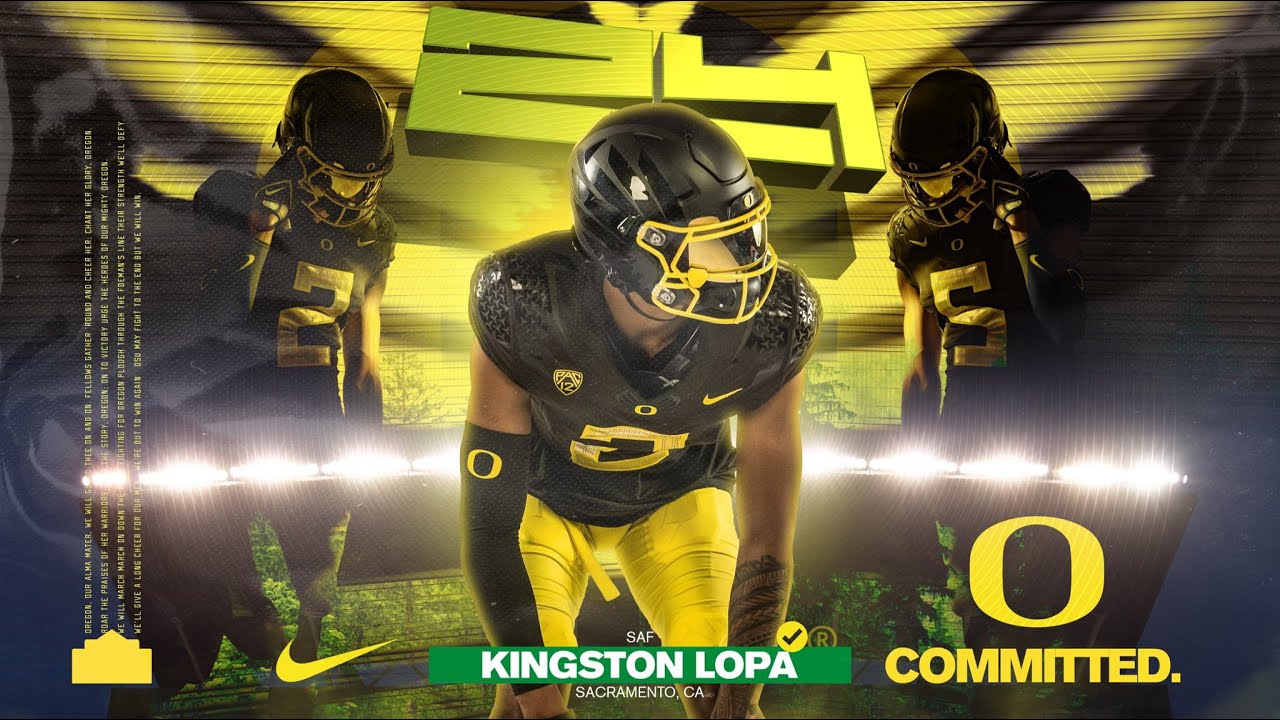 Kingston Lopa Commits to Oregon, Ducks Lose WR Commit | #oregonfootball ...