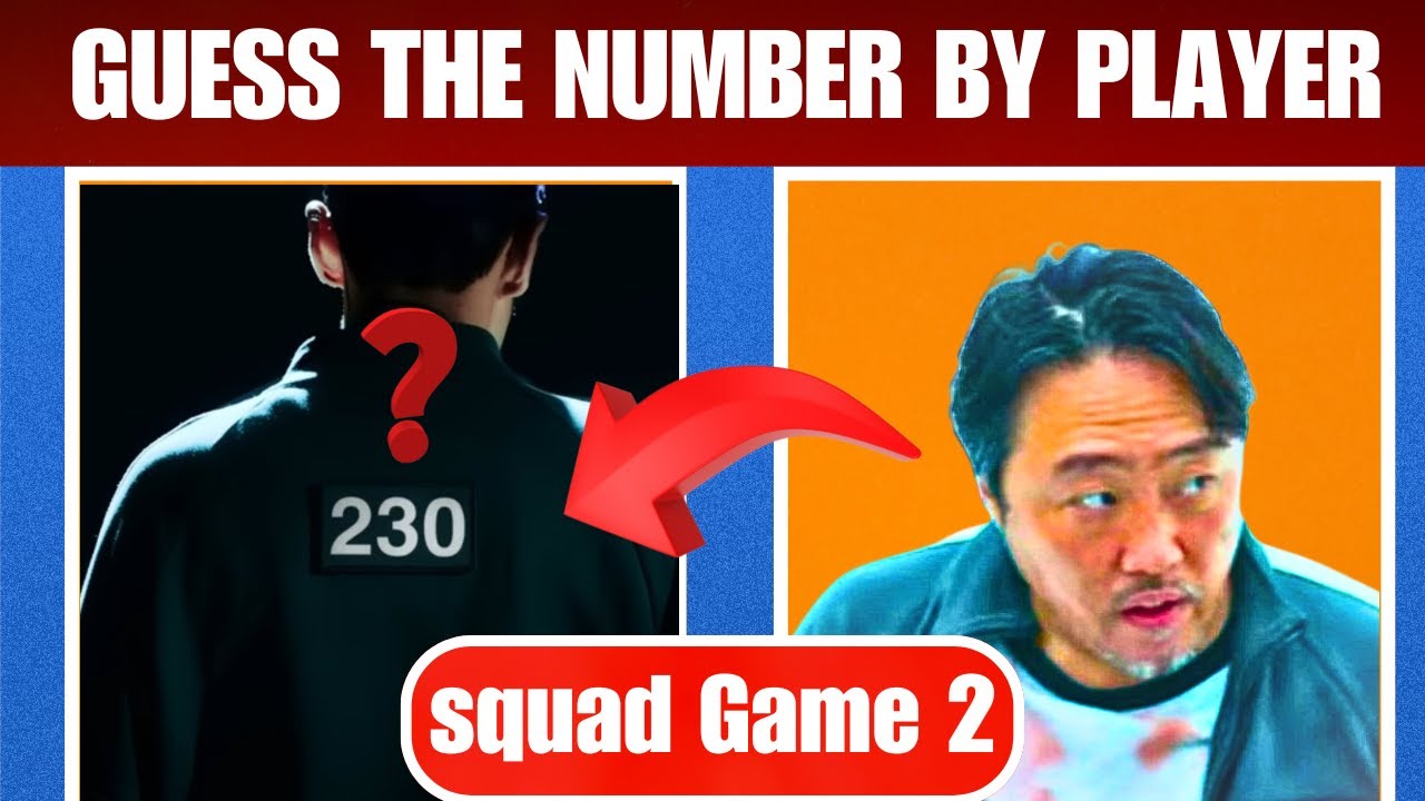 Guess Squid Game 2 Characters by Their Number || Squid Game Season 2 ...