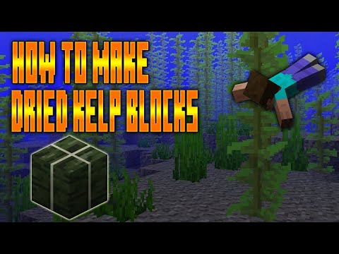 How To Make Dried Kelp Blocks In Minecraft - YouTube