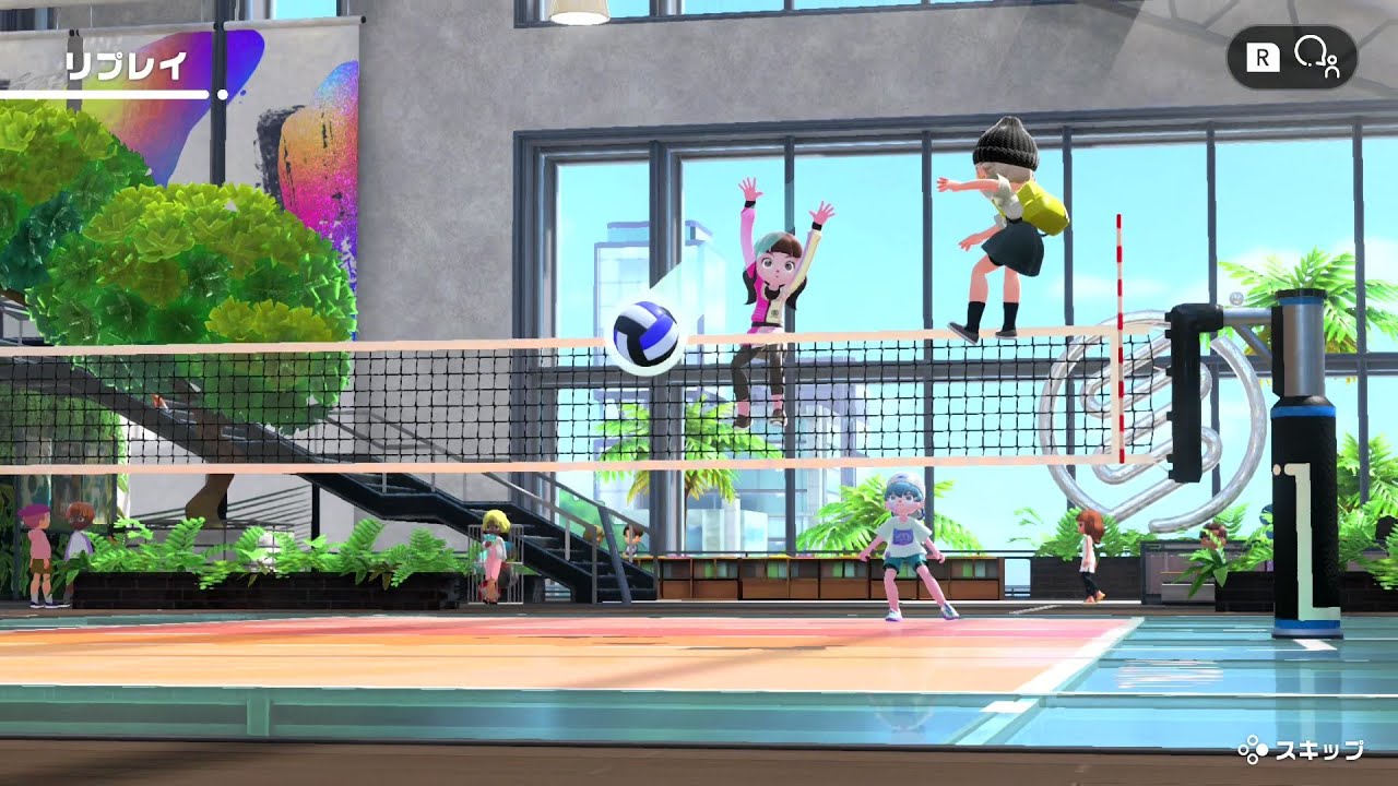 【Switch Sports】Volleyball [n616] 4K - YouTube