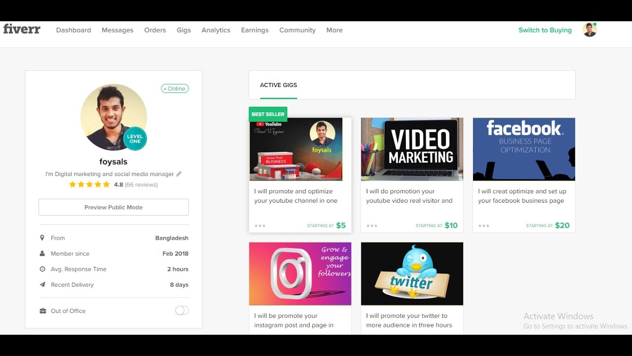 How To Get Fiverr Service For YouTube Channel Or Video Promotion - YouTube
