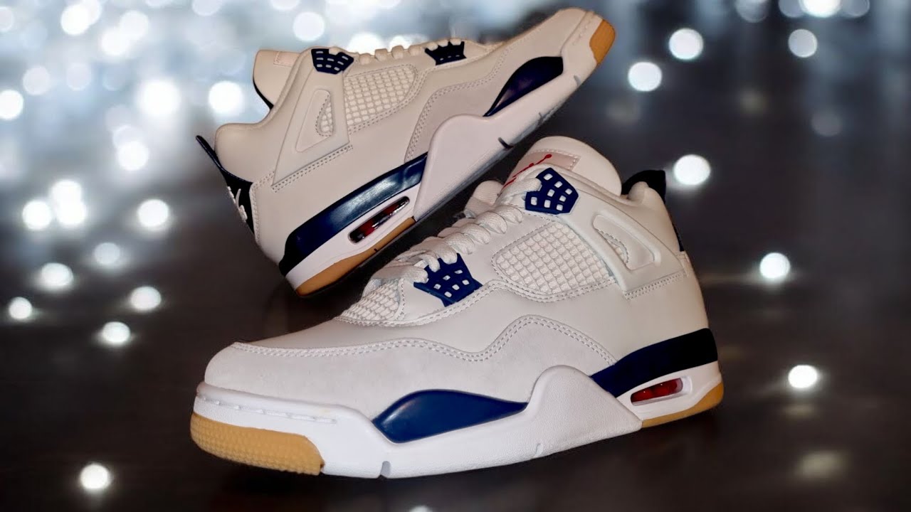 JORDAN 4 SB NAVY BLUE - ARE THESE THE BEST SB 4? - YouTube