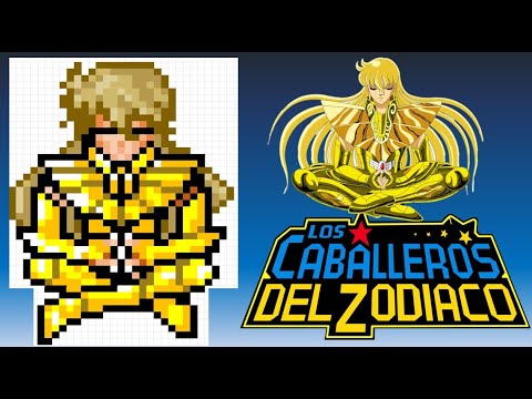 Shaka de Virgo | Saint Seiya | Caballeros del Zodiaco | Pixel Art Friki ...