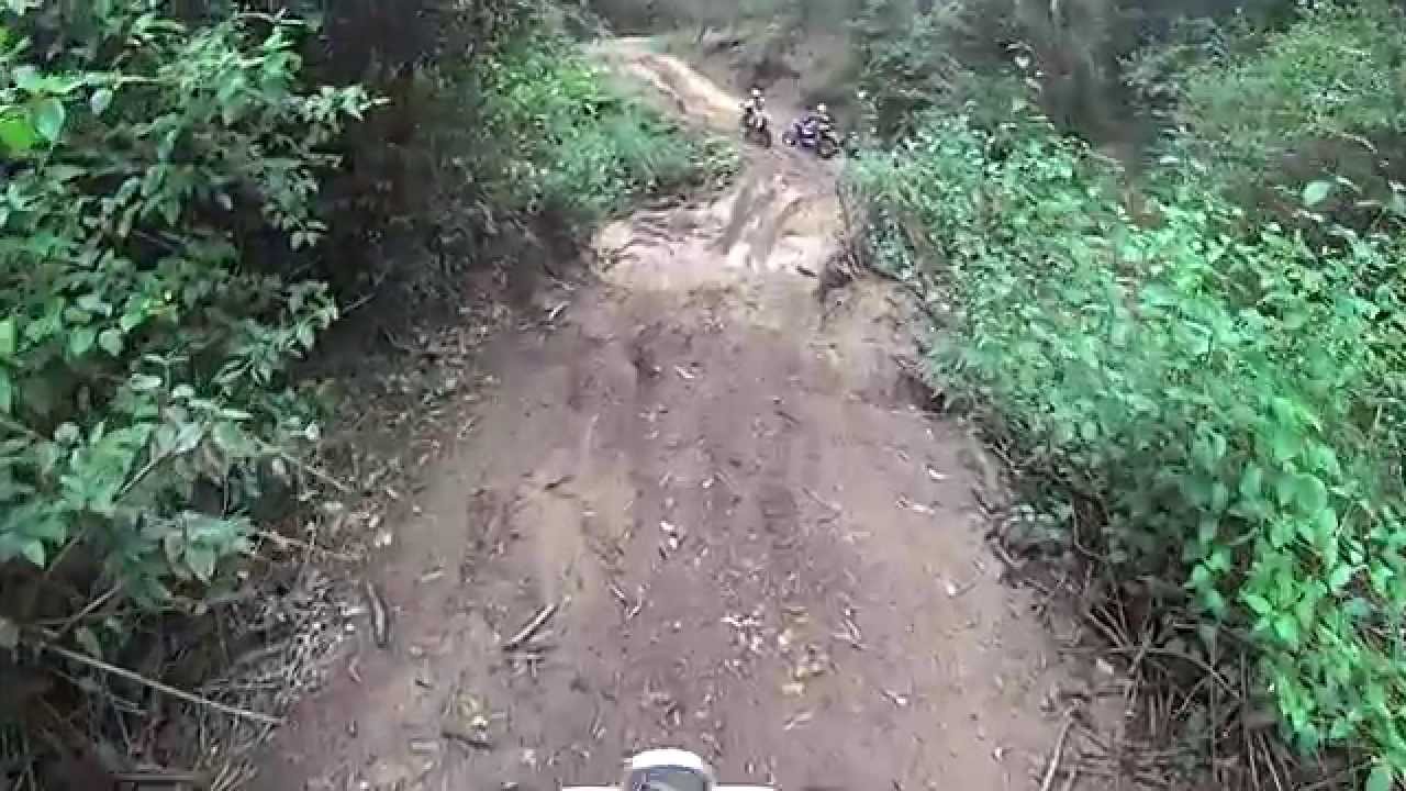 ATV/Dirt bike mud ride,honda got stuck - YouTube