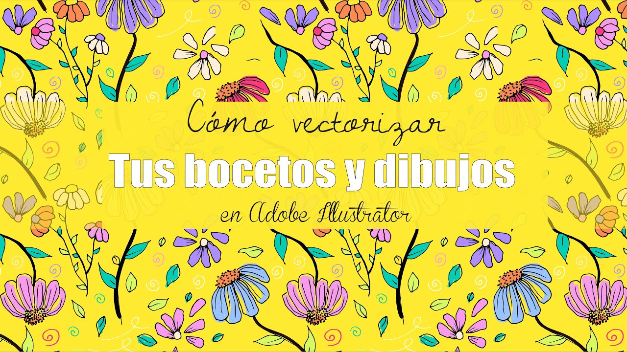 Como vectorizar tus bocetos y dibujos en Adobe Illustrator - YouTube
