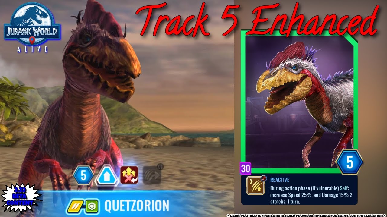 QUETZORION! Enhancement Track 5 Reactive -First Look! Jurassic World ...
