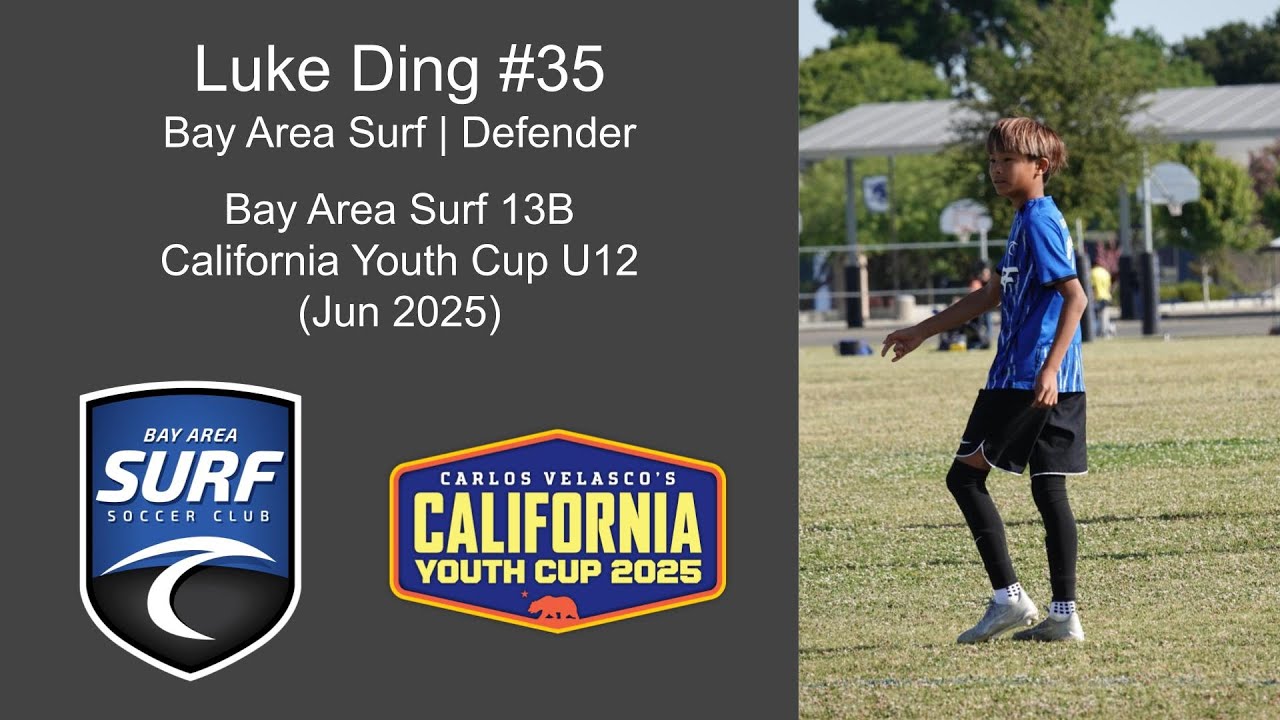 Luke Ding 2025-H1 U12 Soccer Highlights (CA Youth Cup U12) - YouTube