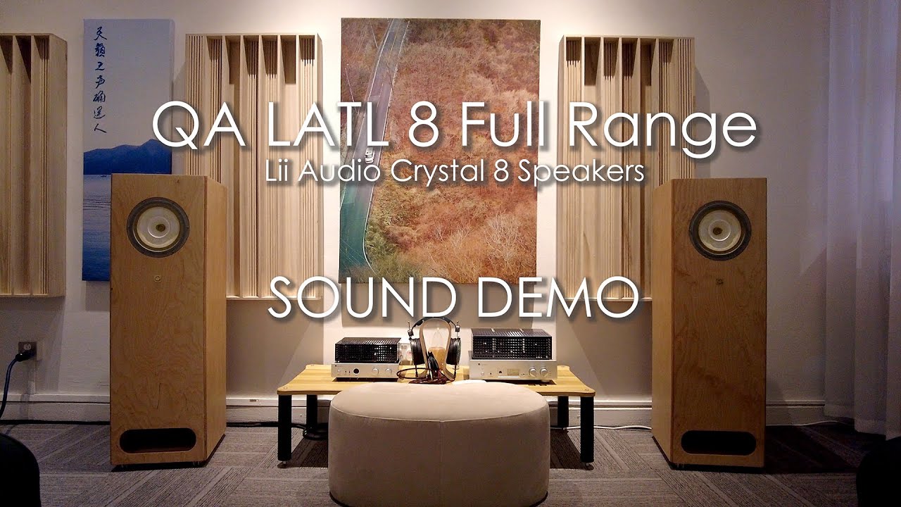 QA LATL 8 Transmission Line Full Range Speakers with Lii Audio Crystal ...