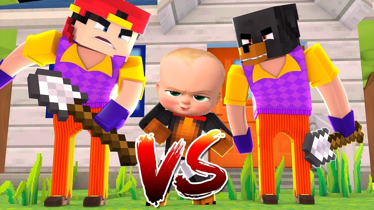 Minecraft - HELLO NEIGHBOR Vs BOSS BABY - BABY MAX IS THE BOSS - w ...