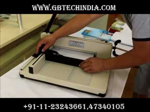 MANUAL PAPER RIM CUTTER 310CTR 858 A4 - YouTube