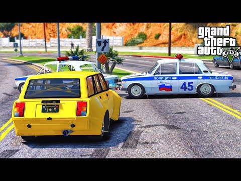 ПОГОНЯ В GTA 5 - УГОНЯЮ НА ВАЗ 2104 ПО ГОРАМ! УШЕЛ ОТ КОПОВ НА ЖИГУЛИ ВАЗ 2104! ⚡ГАРВИН