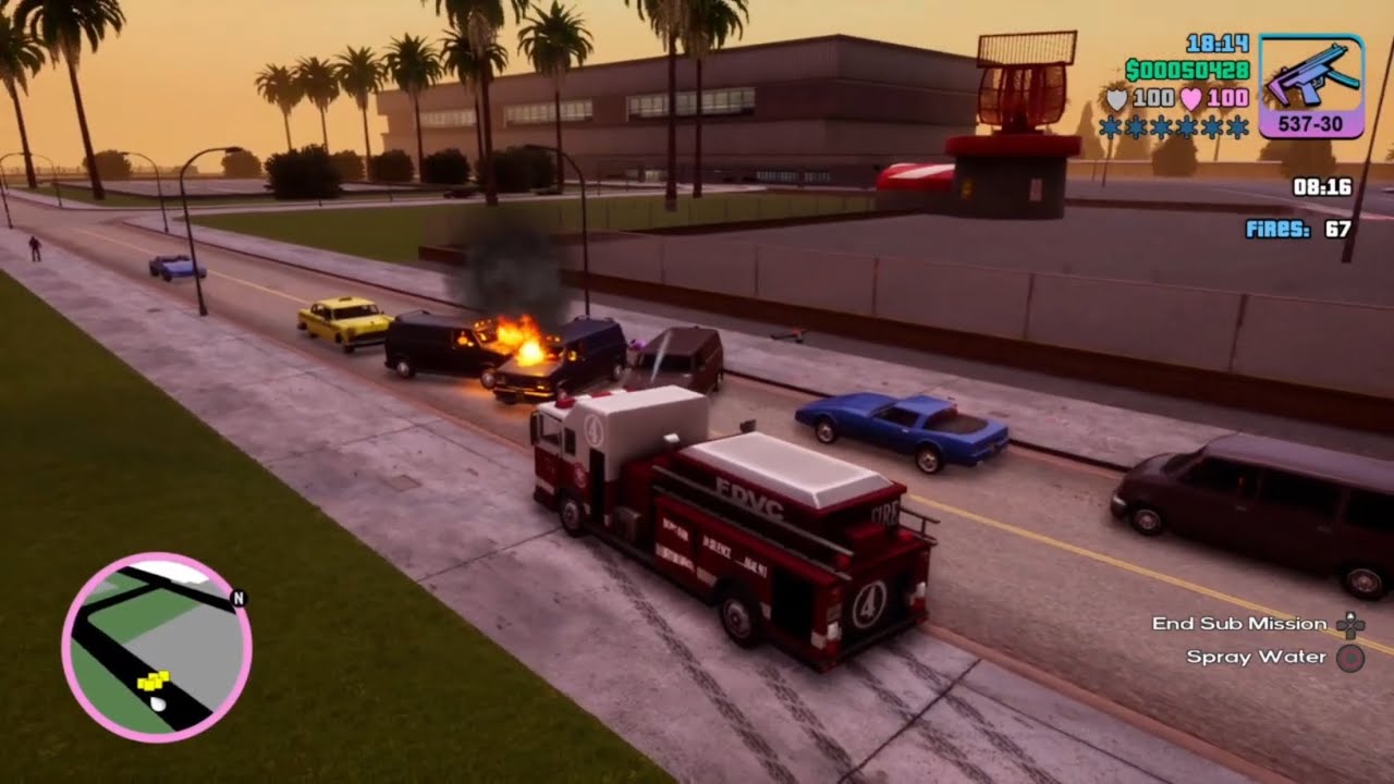 GTA: Vice City - The Definitive Edition - Fire truck mission (completed ...