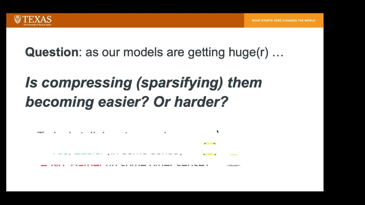 Attaining Sparsity in Large Language Models: Is It Easy or Hard? - YouTube