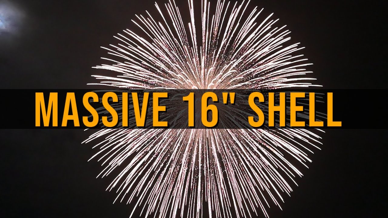 HUGE 16" inch FIREWORKS shell - YouTube