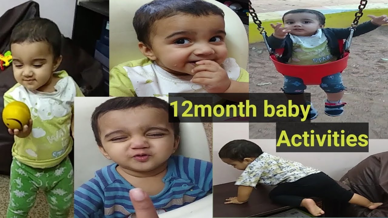 My 12month old baby activities and growth development (Miggibaby) - YouTube
