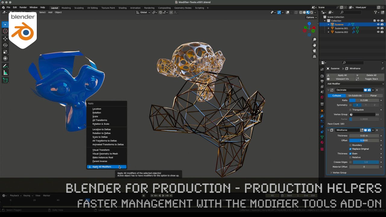 Blender for Production - Production Helpers - Faster Management with ...