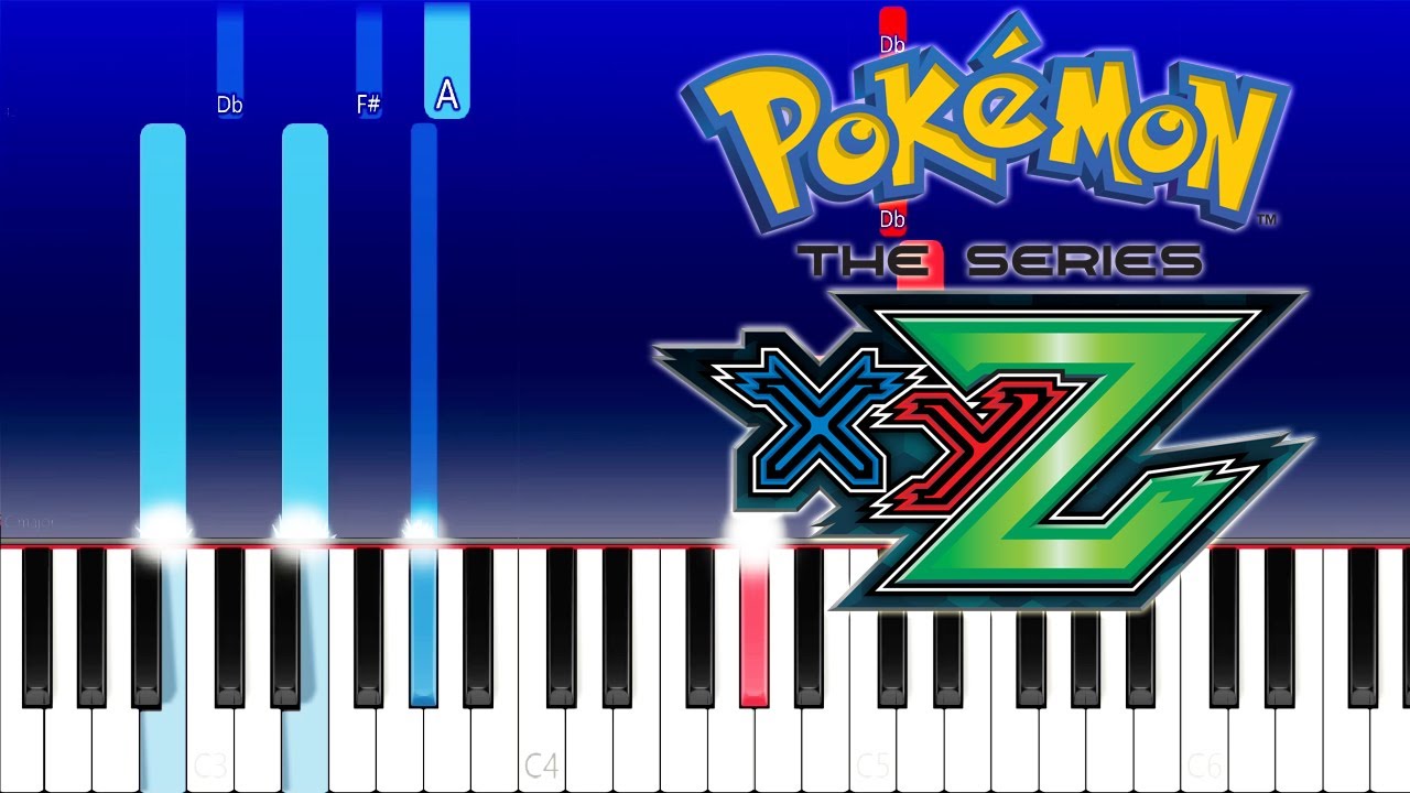 Pokemon XYZ English Intro (Piano Tutorial) - YouTube