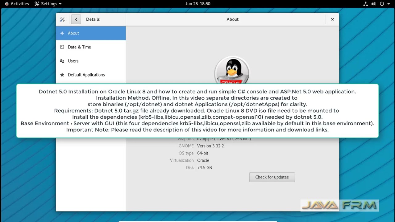 How to install .Net 5.0 on Oracle Linux 8 - Dotnet 5.0 installation on ...