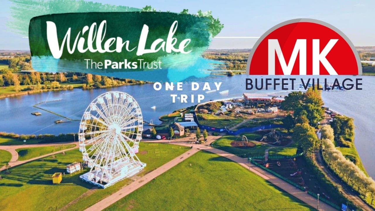 Willen Lake, aqua park and boating, MK Buffet Village restaurant in ...