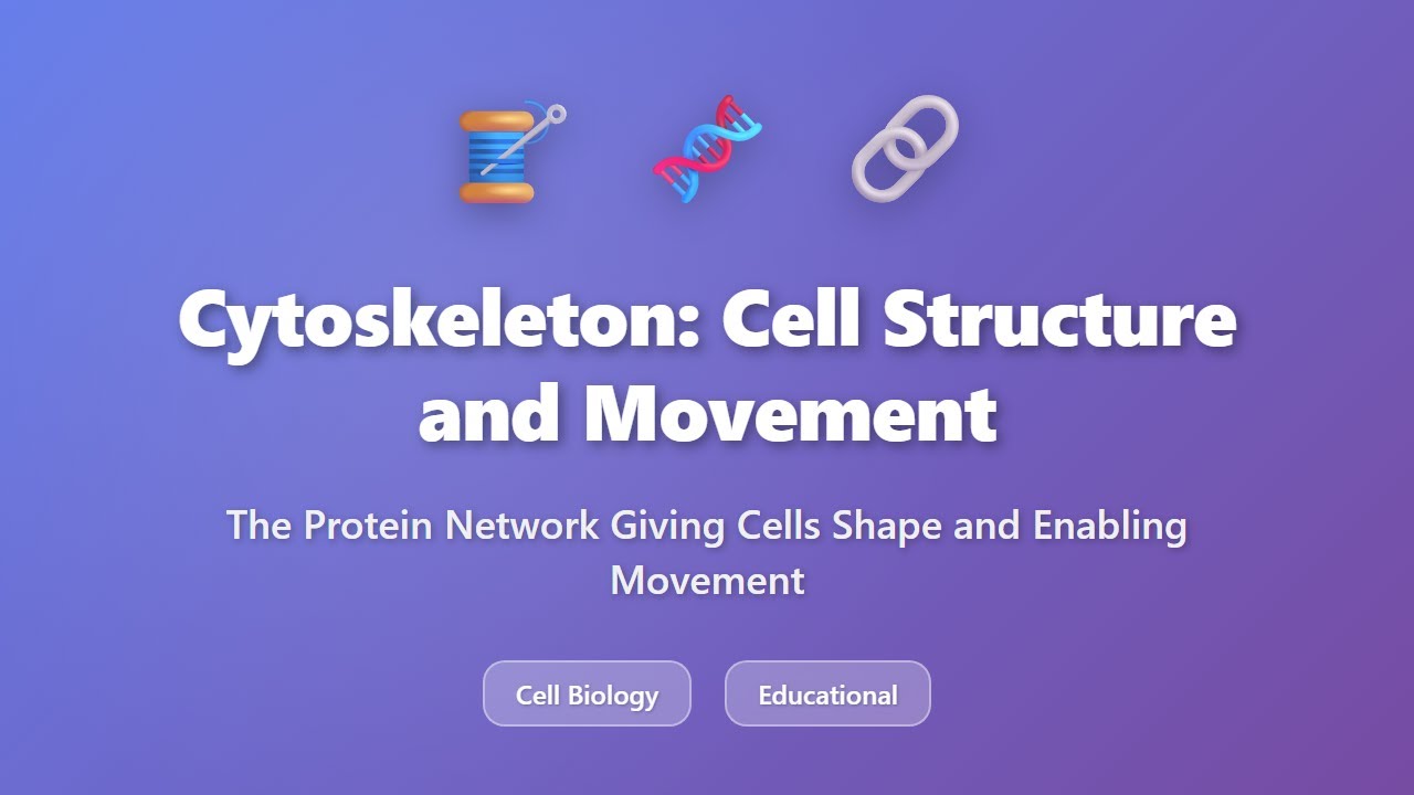 Cytoskeleton Explained: Cell Structure and Movement | Cell Biology ...