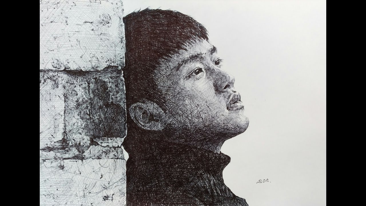 EXO "D.O" Ballpen Drawing / 엑소 "디오" 볼펜드로잉 - YouTube