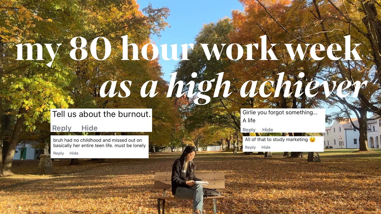 my 80+ hour work week: how I avoid burnout & balance everything - YouTube
