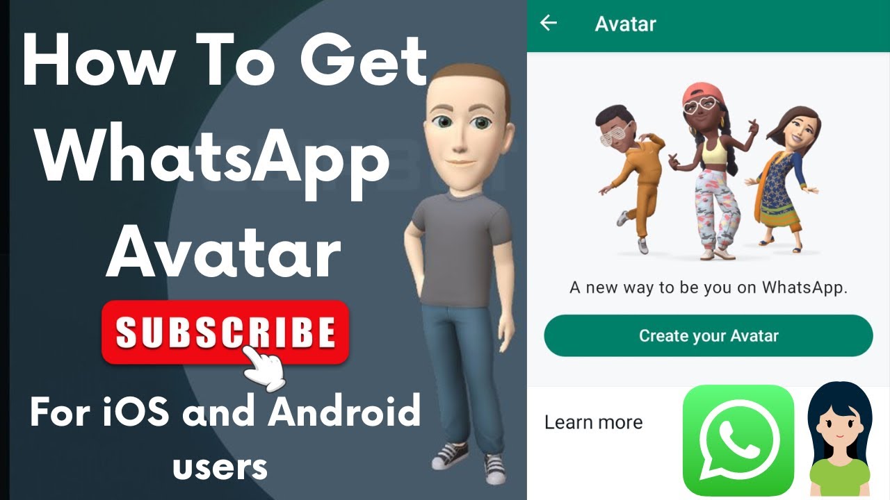 How To Get WhatsApp Avatar || How To Create WhatsApp Avatar (For iOS ...