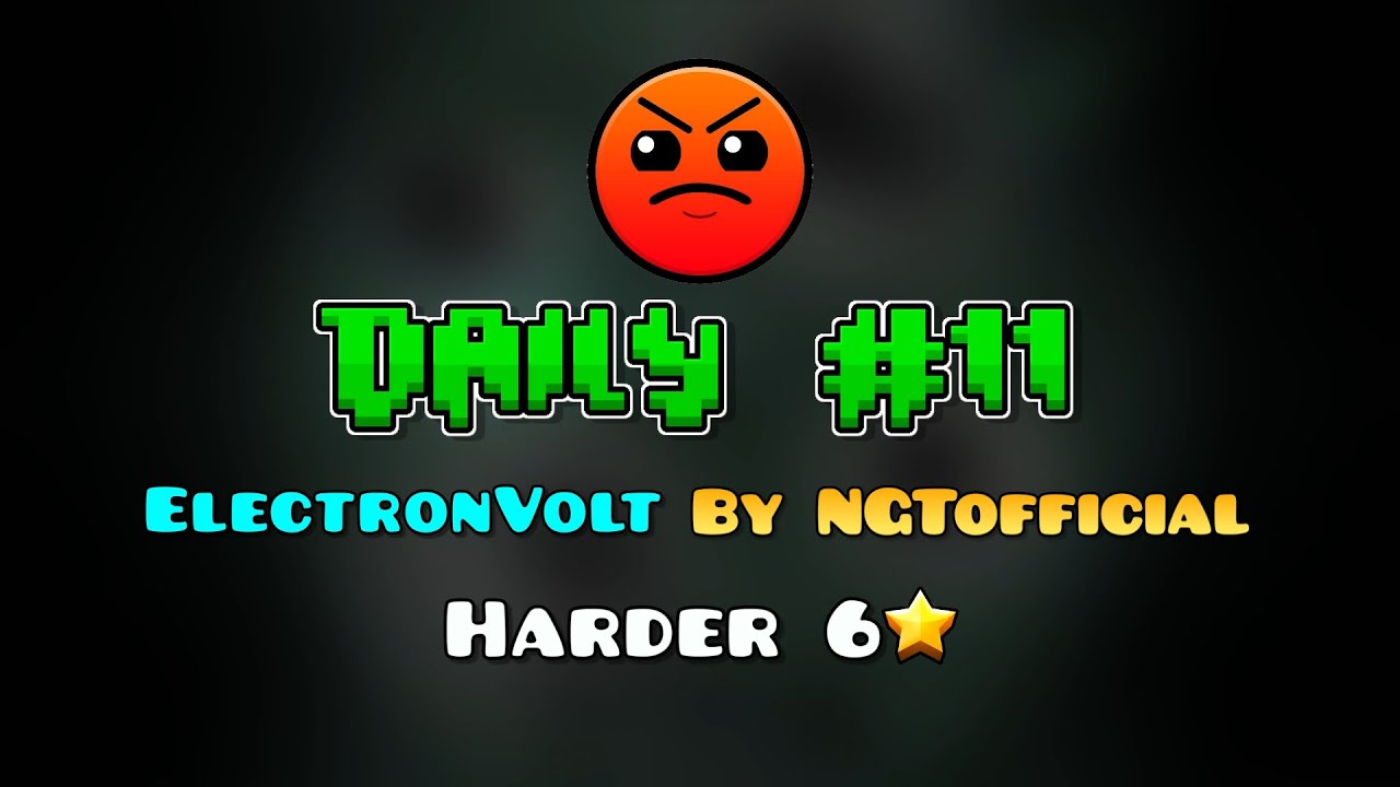 ElectronVolt 100% [HARDER] - by NGTofficial | ALL COINS (Geometry Dash 2.2 Daily Level) - YouTube