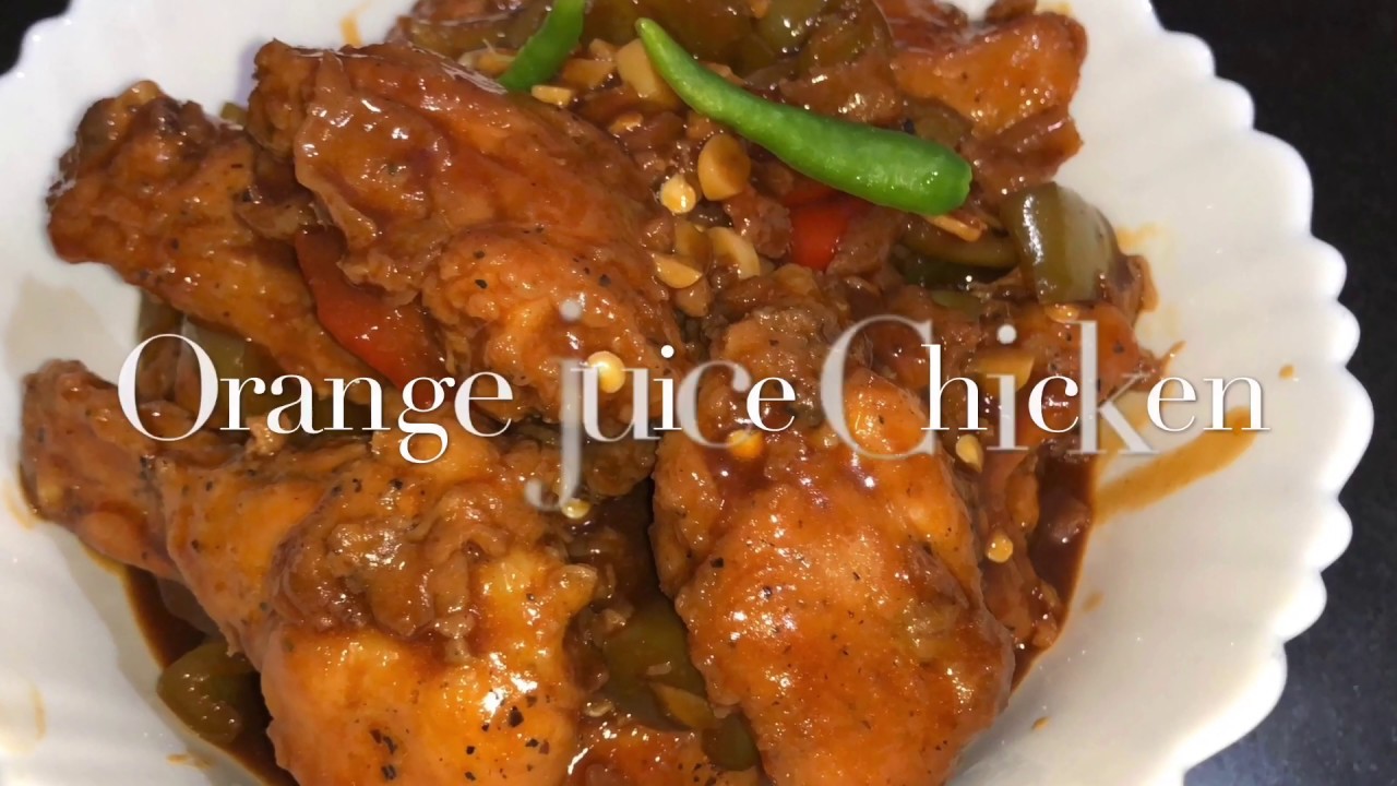 Orange Juice Chicken🍊| Chicken Recipe | Easy &Tasty chicken with less ...