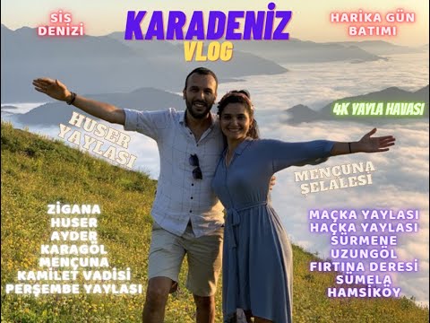 Karadeniz'de Gezilecek Yerler 4K | TRABZON-RİZE-ARTVİN-HUSER SİS DENİZİ VE YAYLALAR