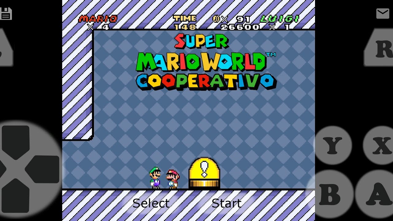 como jogar super Mario world cooperativo no celular - YouTube