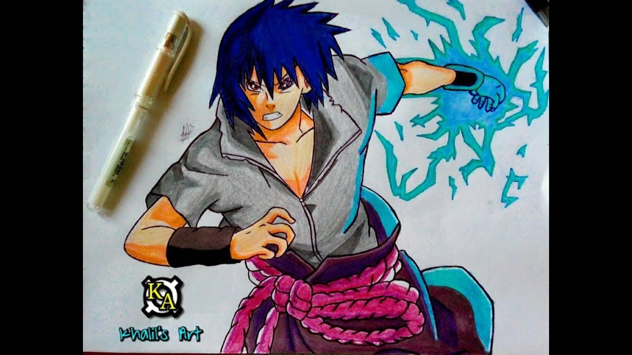Drawing Sasuke Uchiha Rinnegan -Naruto Shippuden - YouTube