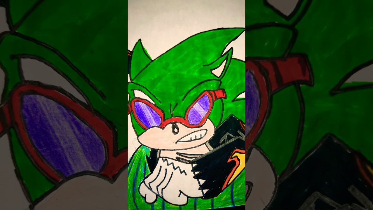 Sonic Villains Drawing: Scourge The Hedgehog #sonicvillains #sonic #art ...