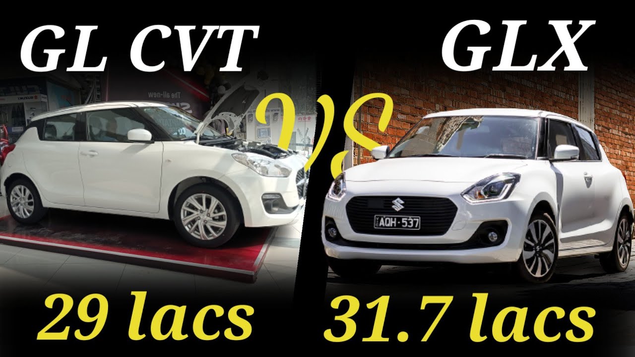 Suzuki Swift GL CVT Vs Swift GLX | Detailed Comparison | Doctor Wheels ...