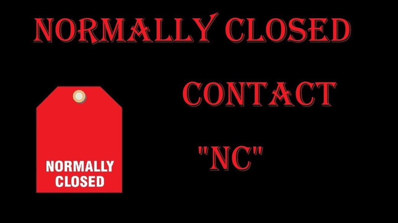 Normally Closed Contact Push Button Switch Working Principle - YouTube