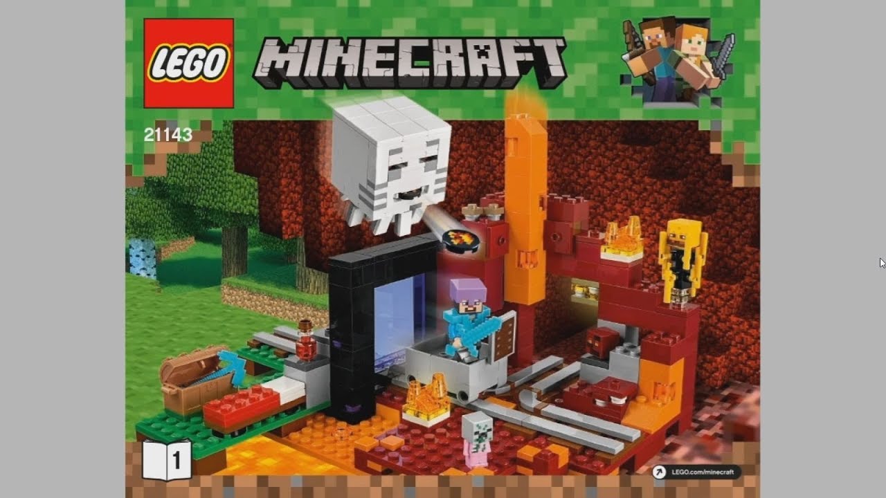 LEGO Minecraft 21143 The Nether Portal instruction - YouTube